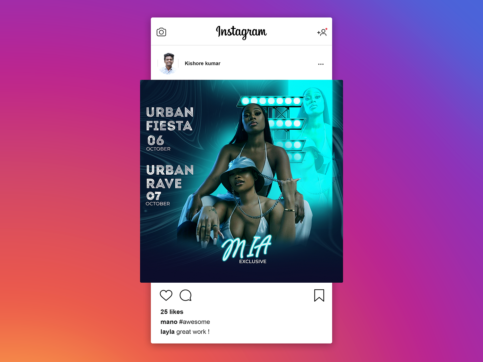 Festival party poster design by Kishore kumar on Dribbble