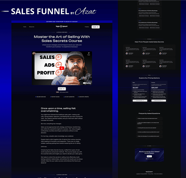 Sales Funnel Design in Alex Hormozi style. by Azat Bapayev on Dribbble
