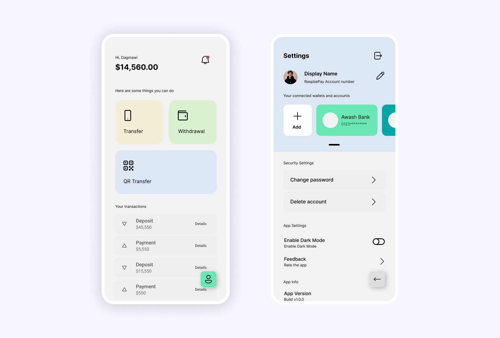 RaspbePay Wallet by Dagmawi Isaiah on Dribbble
