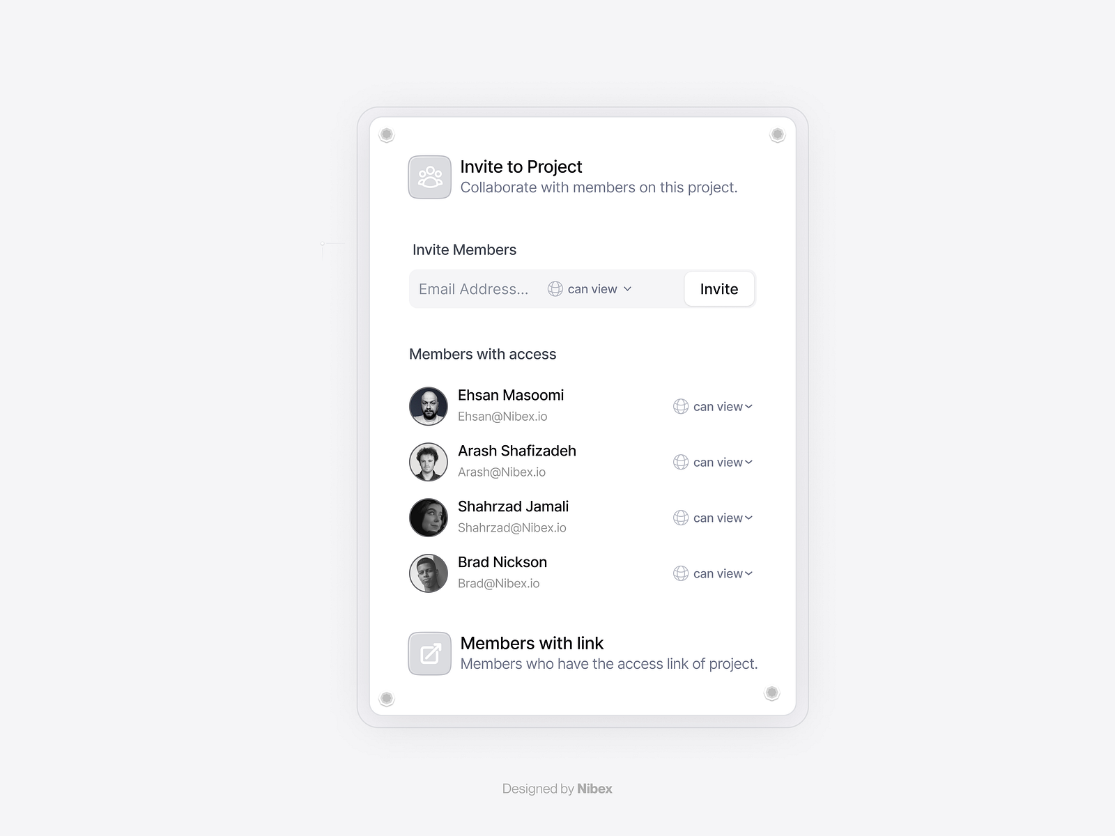 Invite Modal Component 🌟 by Nibex on Dribbble Invite Modal Component 🌟 by Nibex on Dribbble