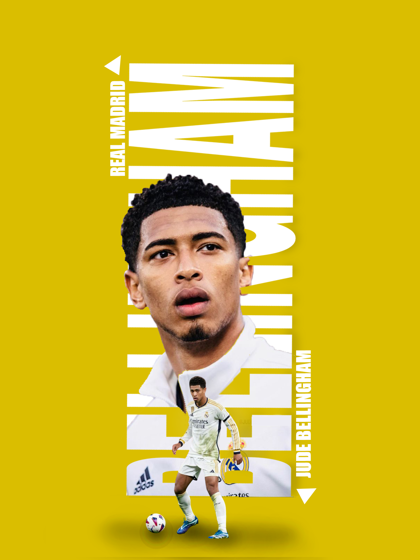 Football Poster Bellingham Design by Kenan Kadriu on Dribbble
