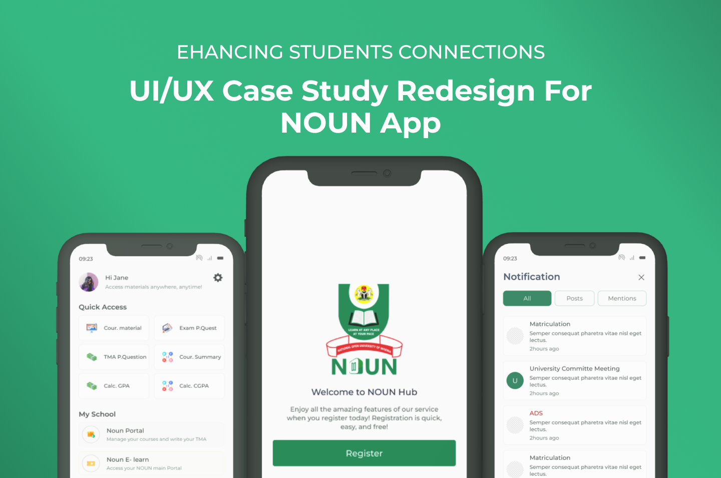 NOUN HUB App Case Study (iOS/Android) Live Project by Ekenze Precious ...