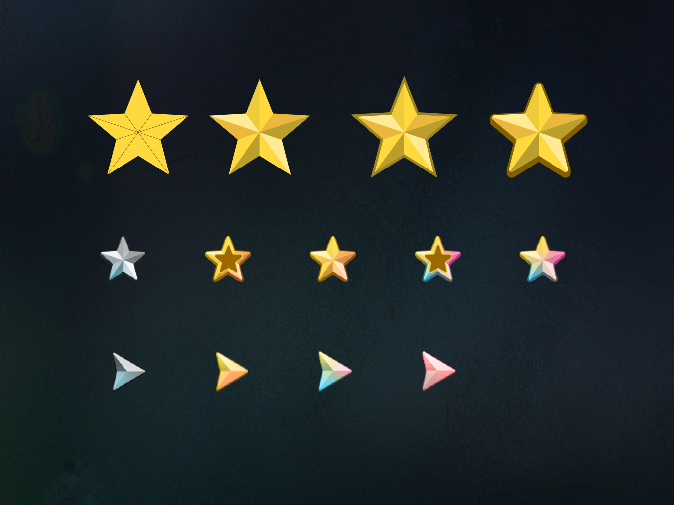 Game UI - Rarity Icons by Luis Fernando on Dribbble