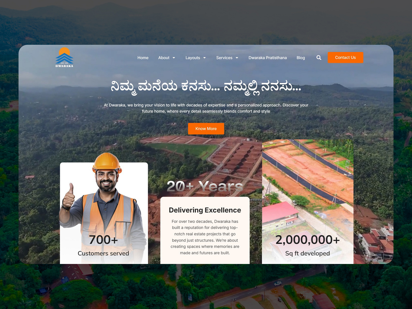 Dwaraka Constructions - Web Design by The Web People on Dribbble