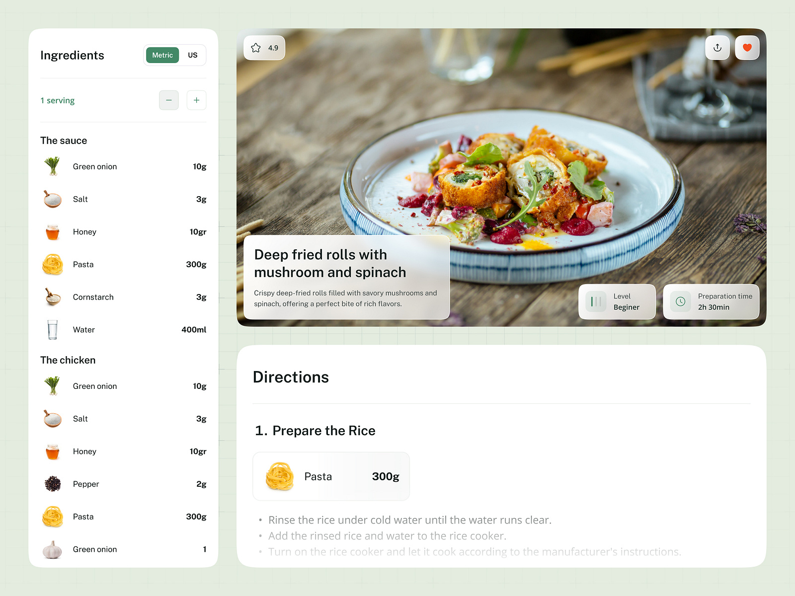 Cooking Recipe App - V3 by Alexandru Dranga for Gomad on Dribbble