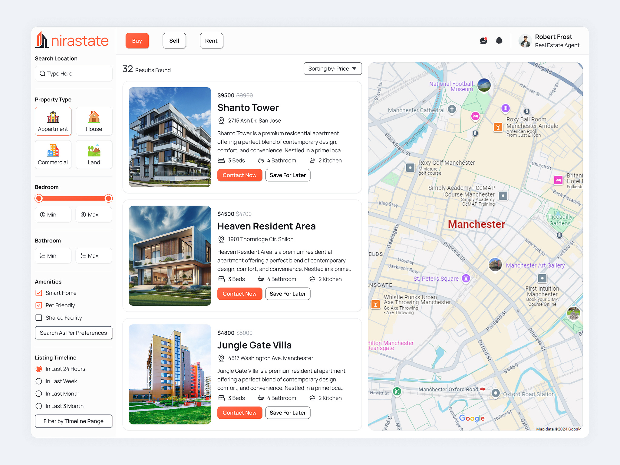Real Estate Agency Web App by Abdul Khaleque on Dribbble