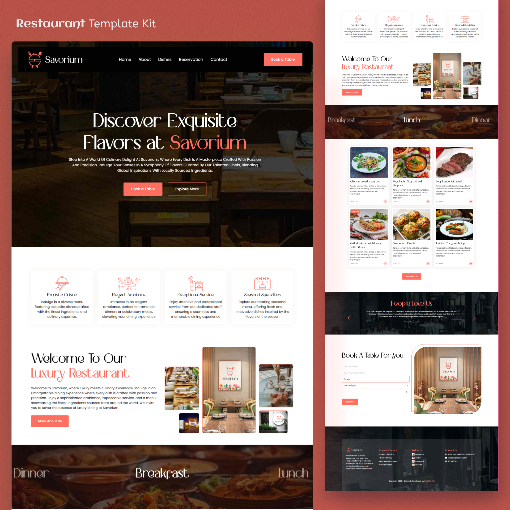 Luxury Restaurant designs, themes, templates and downloadable graphic ...