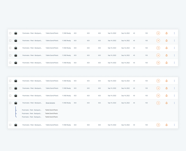 Expandable table by Zain Aijaz for Denovers: UX/UI Design Agency on ...