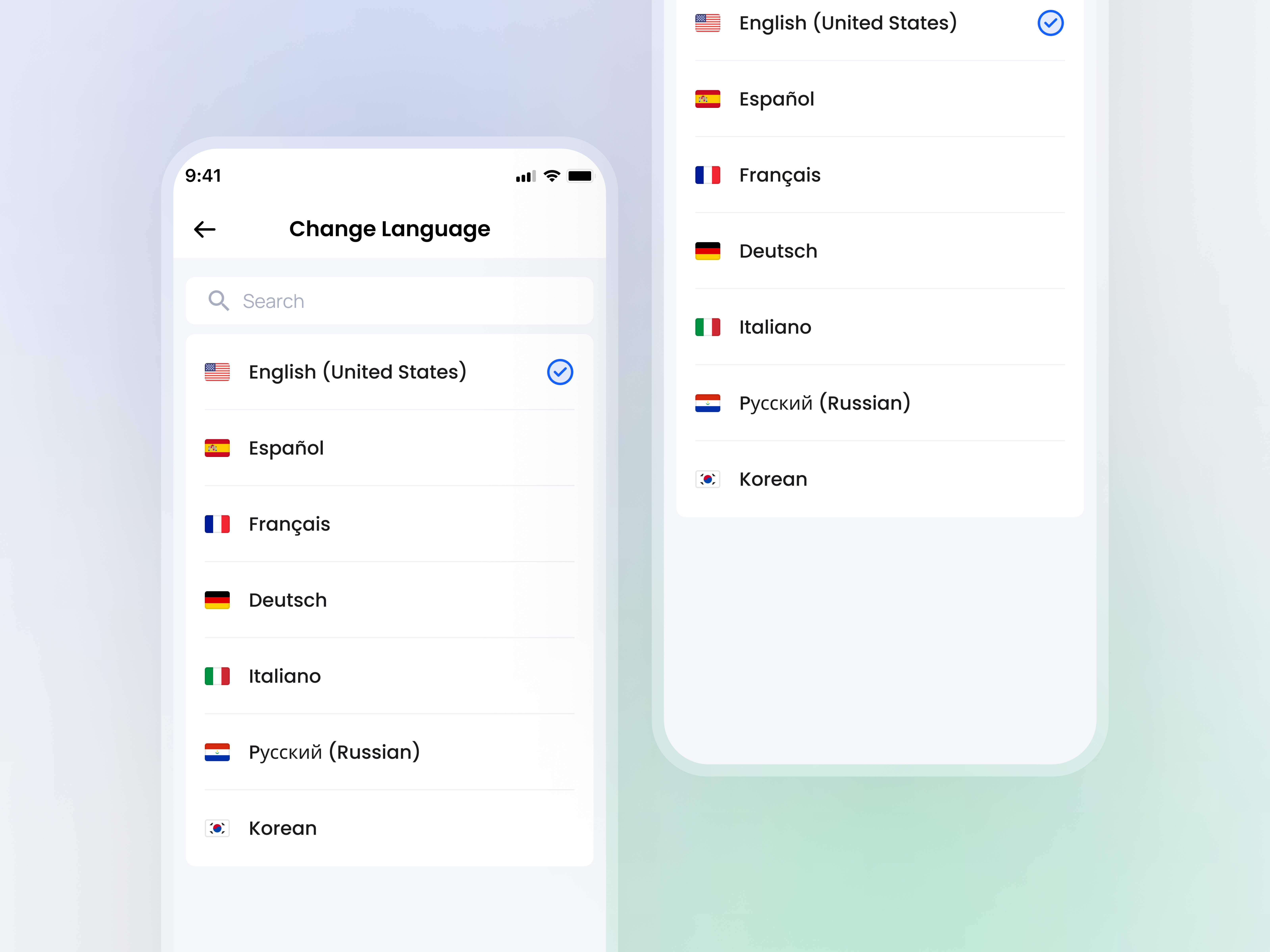 Select language screen by shahzaib jugwal on Dribbble