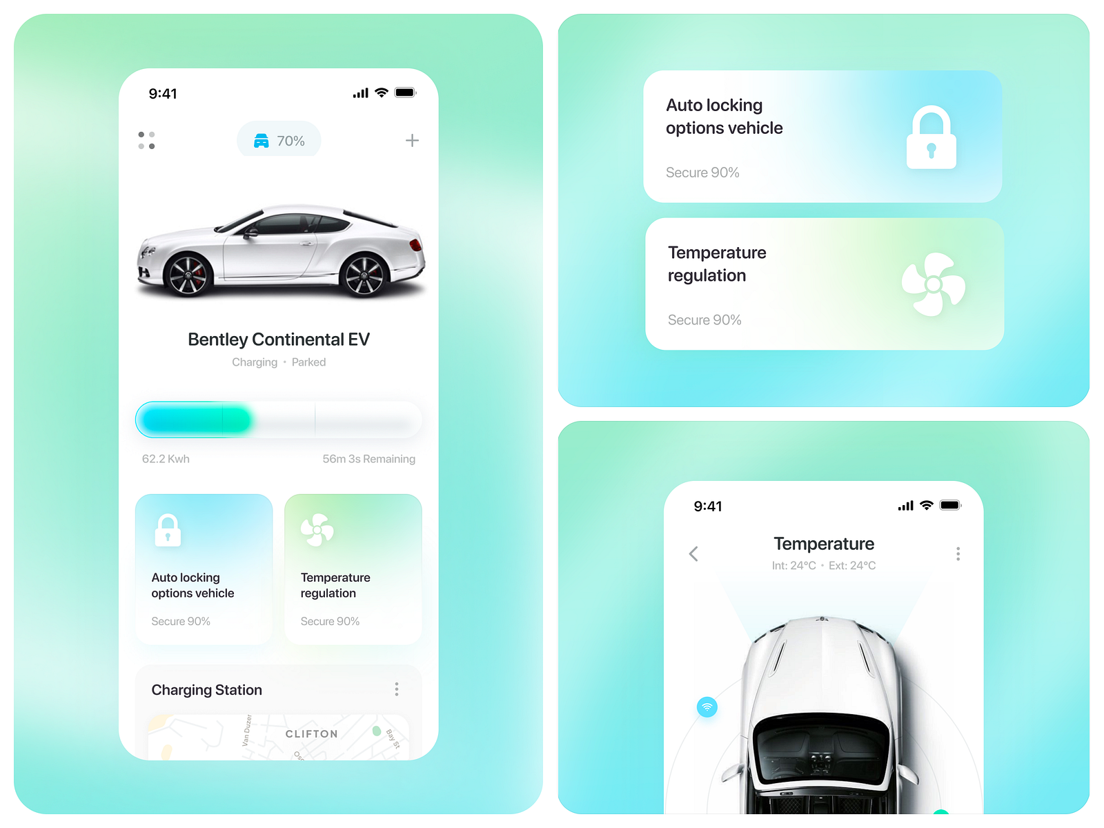 Electric Vehicle Mobile App by Sajon on Dribbble