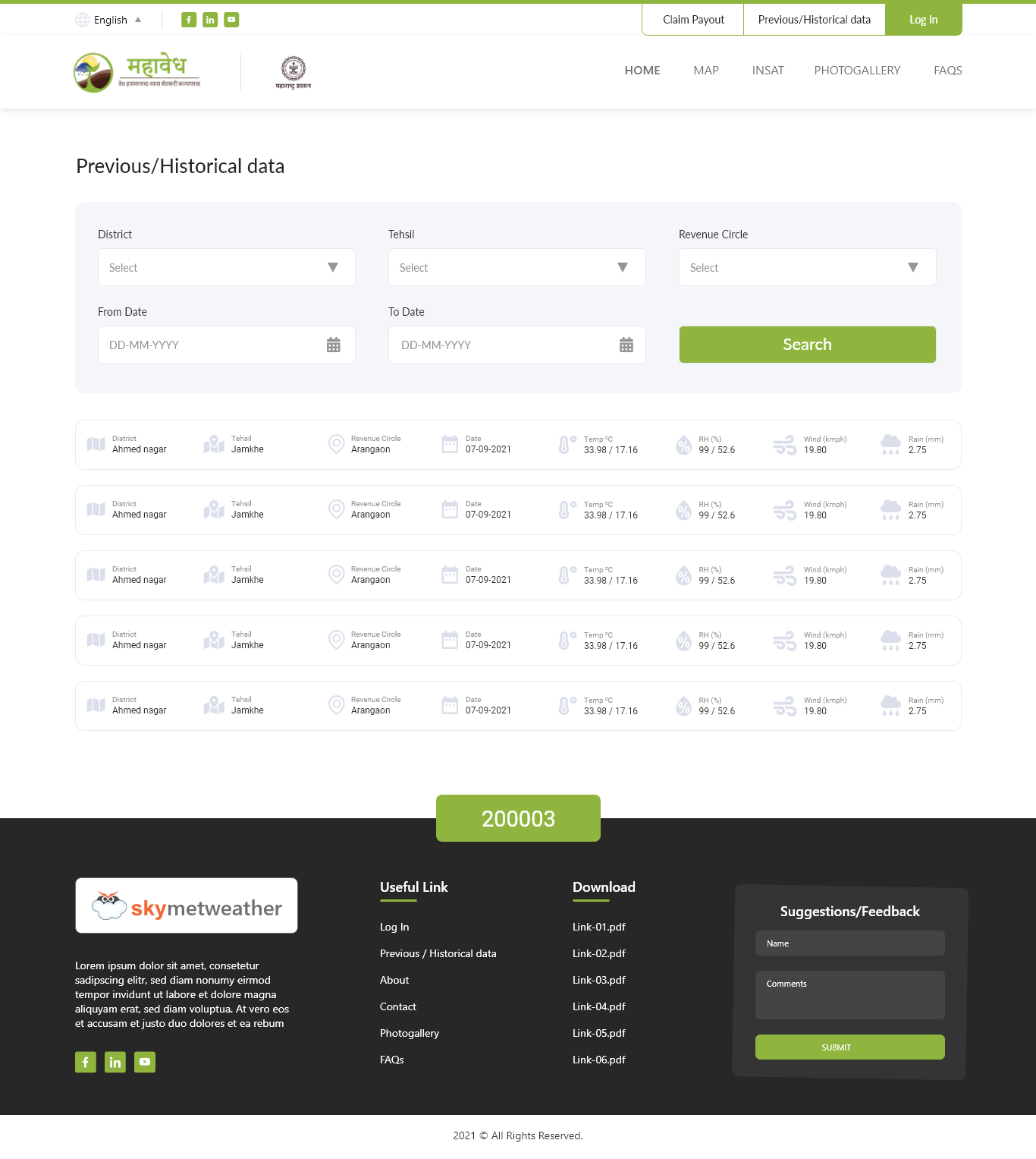 Mahavedh - Weather Forecasting Website by Mohammad Azad on Dribbble