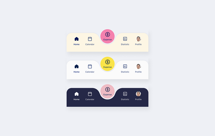 Modern Tab Bar Navigation Design by Alla Yefimchuk on Dribbble