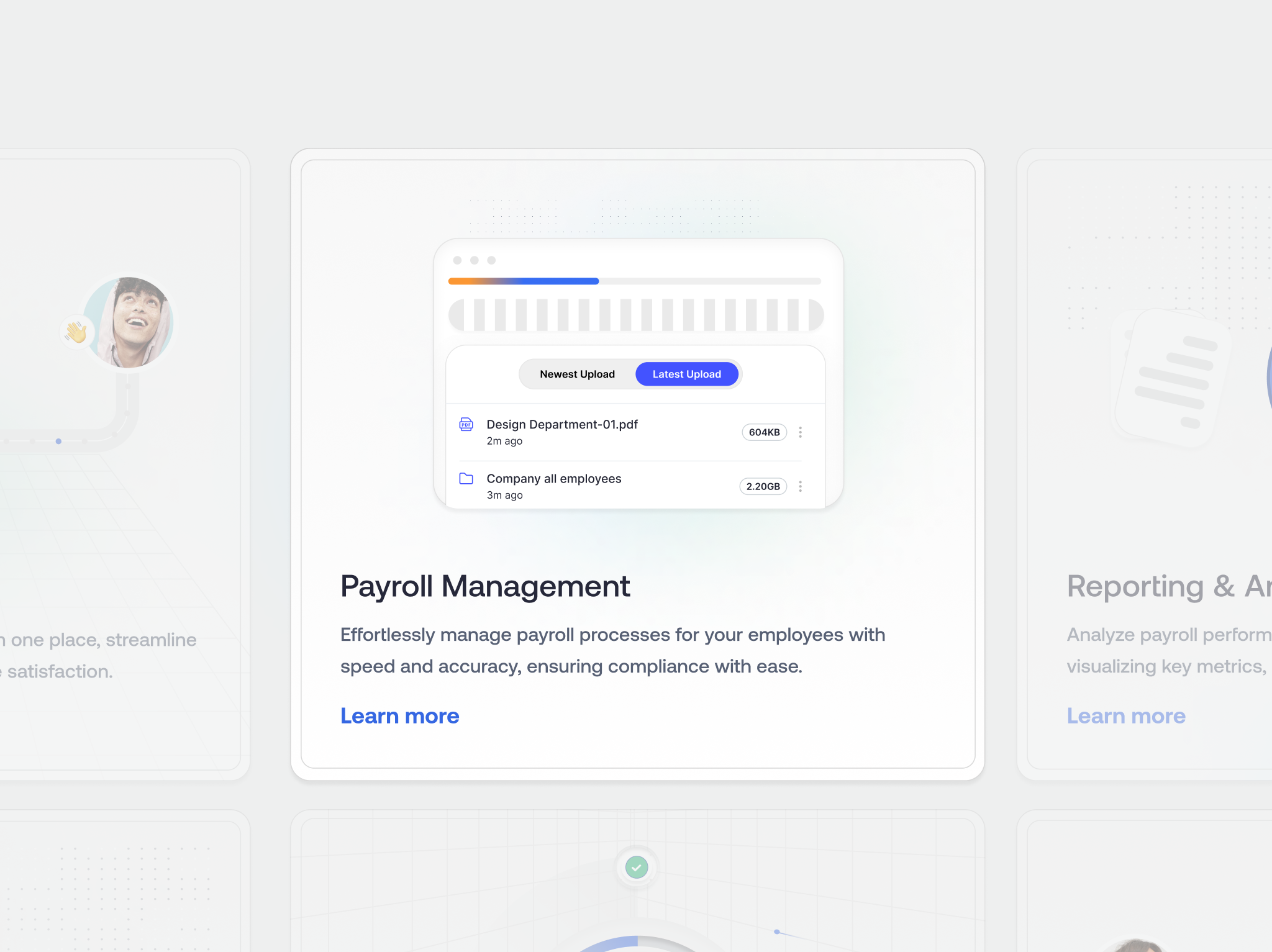 Payroll Management UI Concept by Mehmet Özsoy for Orizon: UI/UX Design ...