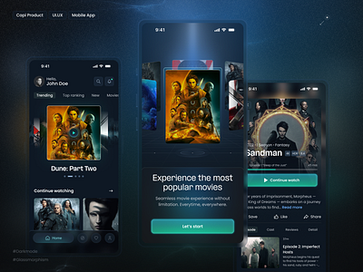 Film Streaming APP | UI Mobile APP Design by Capi Product for Capi ...