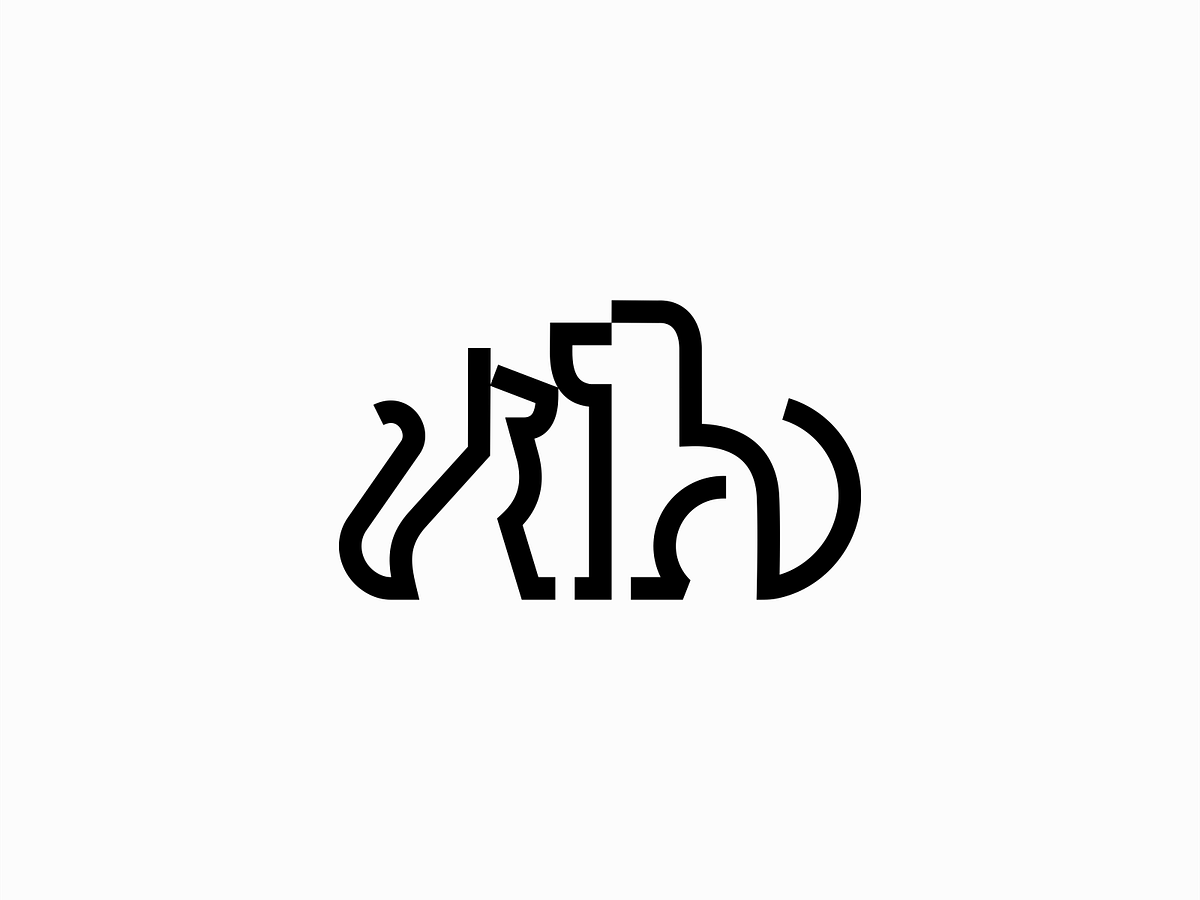 Line Art Cat And Dog Logo by UNOM design on Dribbble