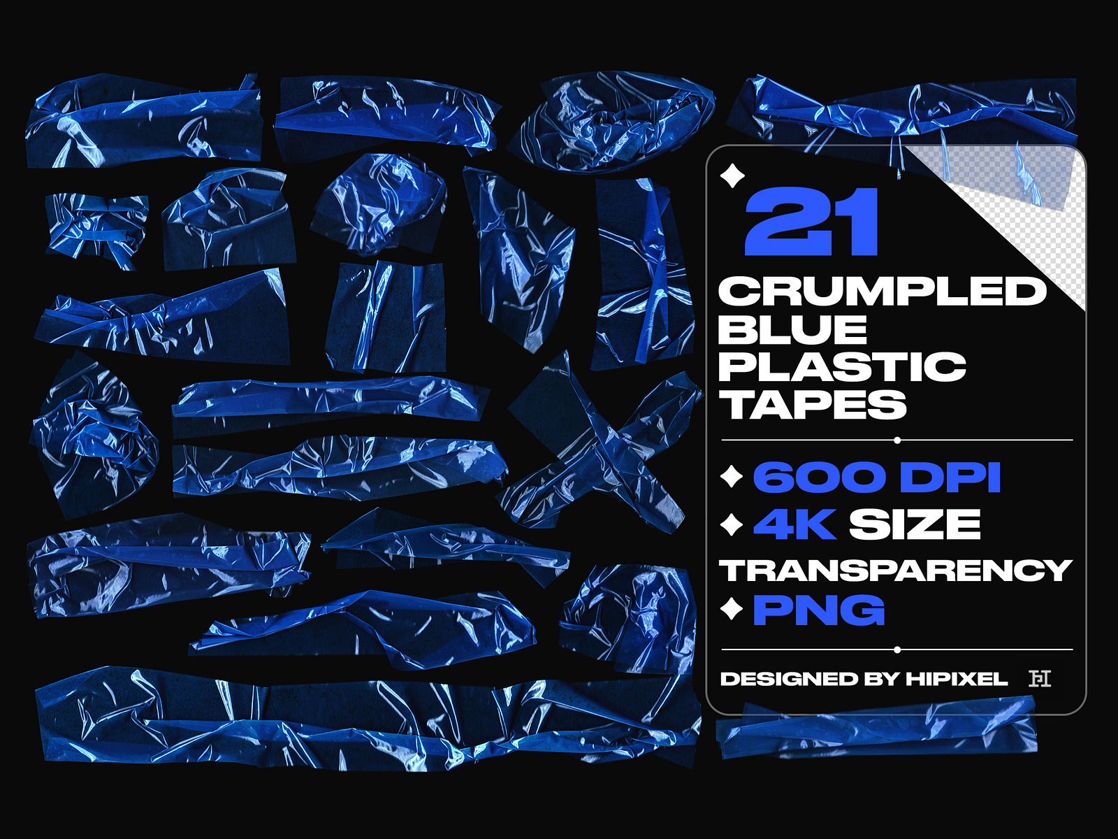 Crumpled Blue Plastic Tape By Parisa On Dribbble