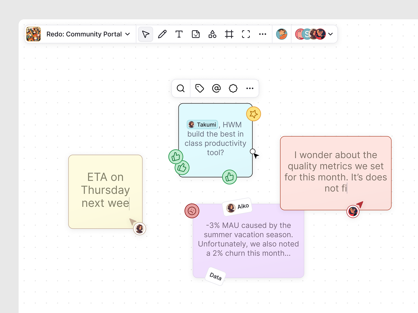 Minimal Whiteboard: Sticky Notes by Damian Skotzke on Dribbble
