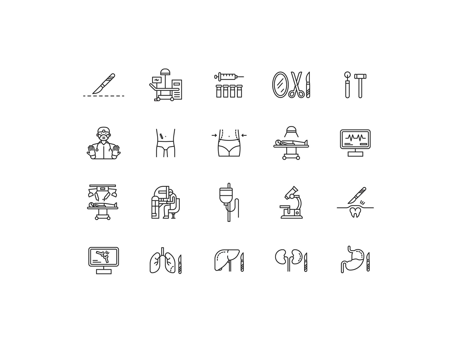 Surgery Icons by Graphic Pear on Dribbble