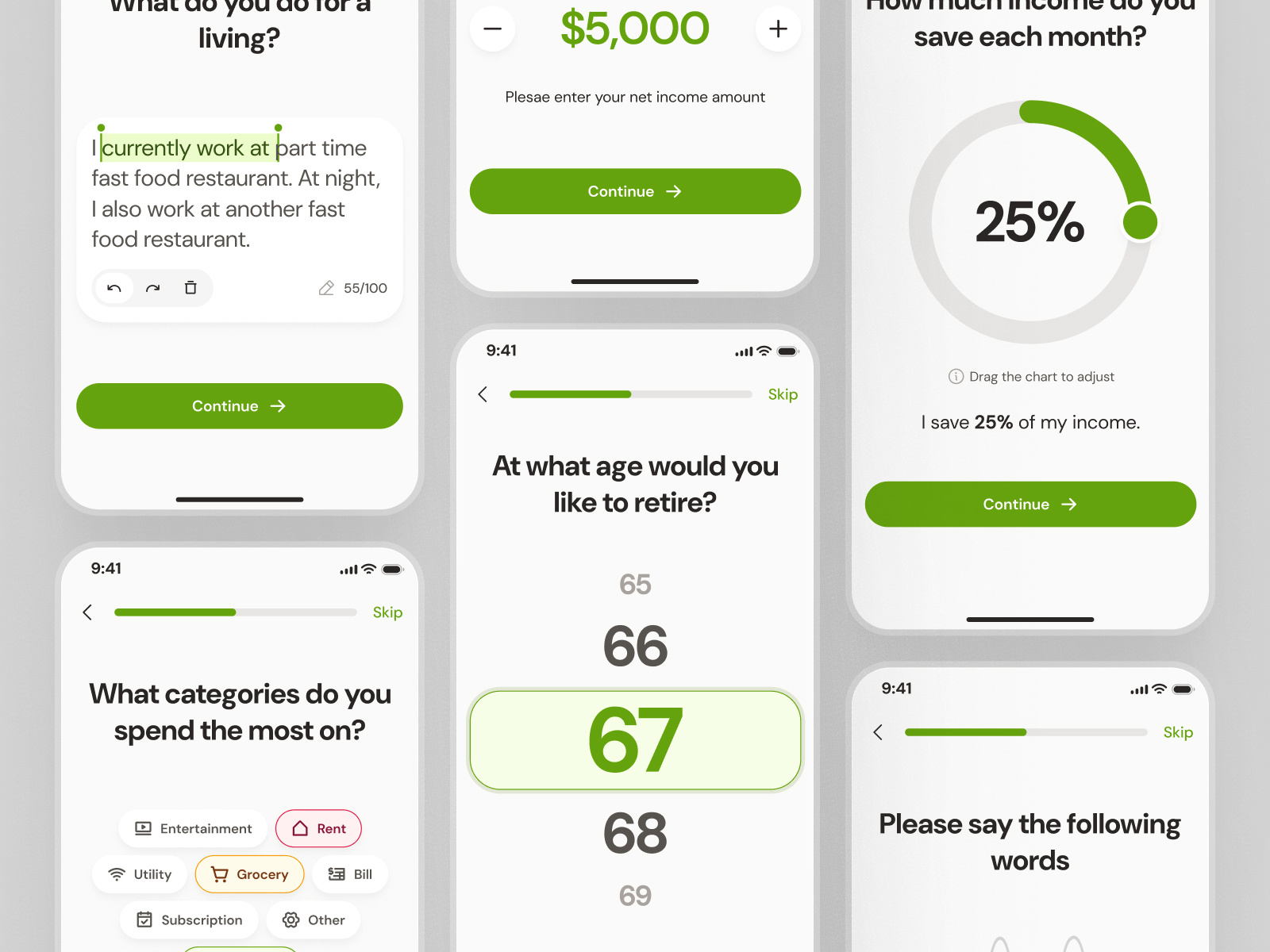 finpal: AI Finance Assistant App - Goal Contribution Chart UIUX by ...