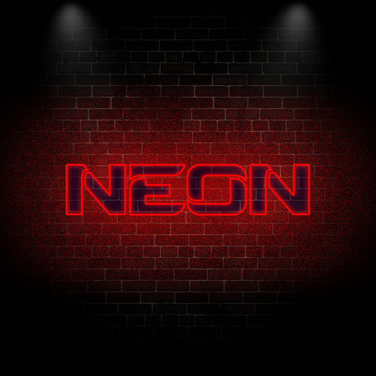 Neon Text Effect by Anhar Ahmod on Dribbble