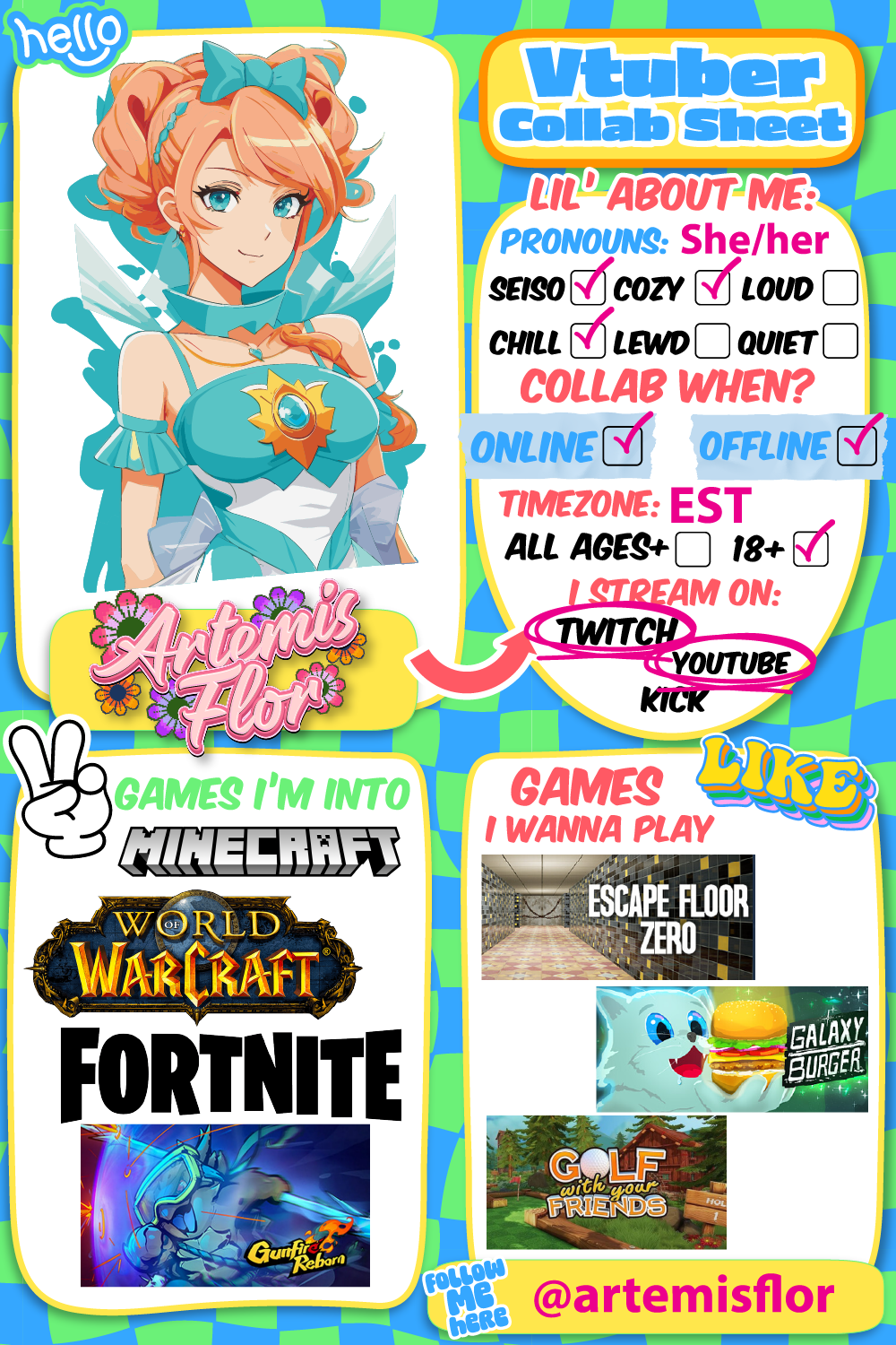 vtuber collab sheet by Jay on Dribbble