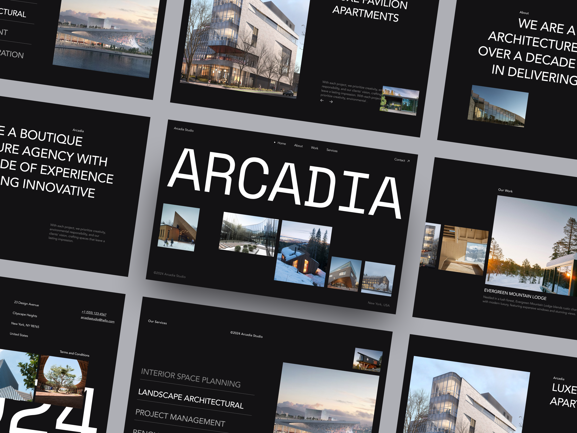 Arcadia Studio - Architecture Agency Website by Plainthing UI for ...
