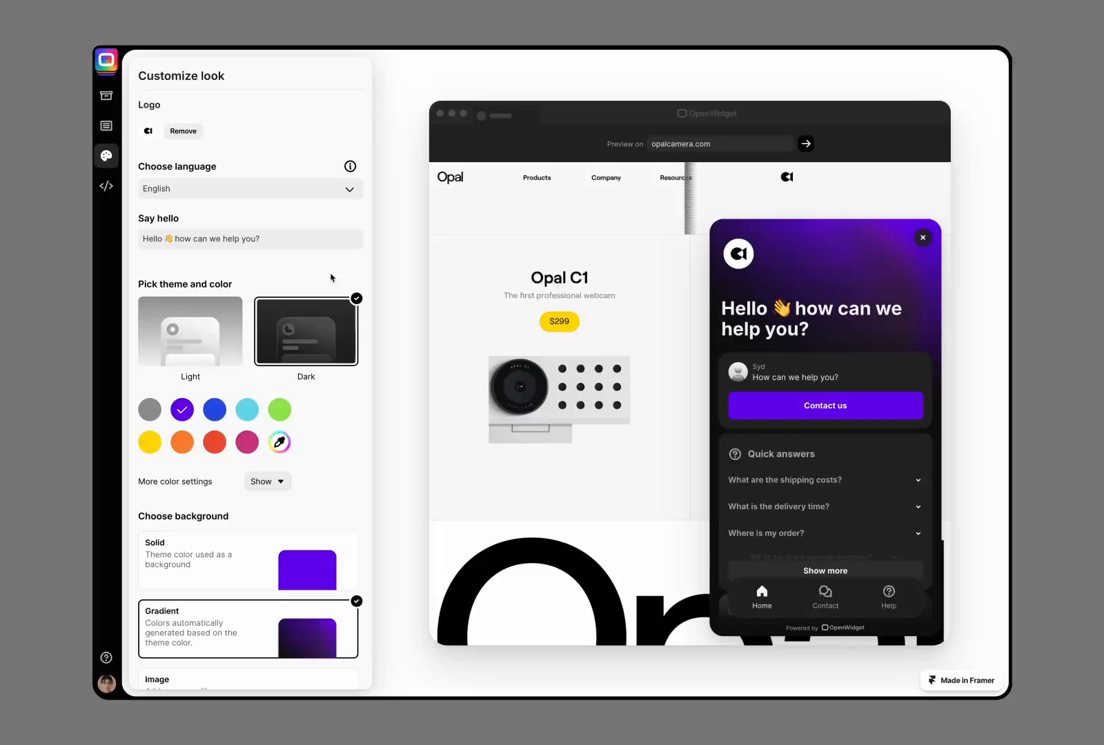 Widget Configuration by Michał Jawiński on Dribbble