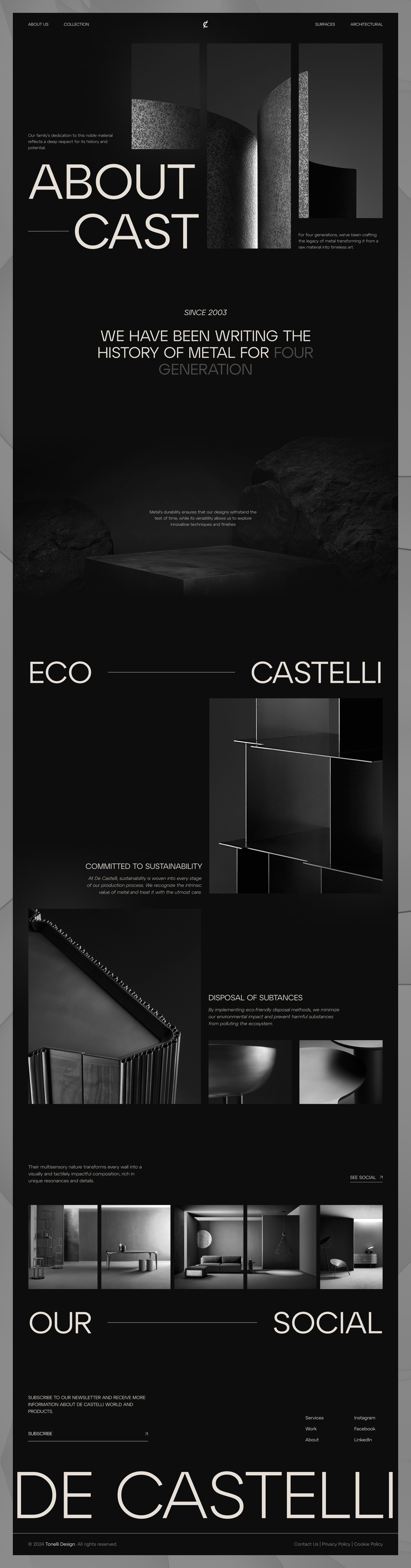 DC - Futuristic Modern Minimal Metal Portfolio Website About Us by LAIN ...