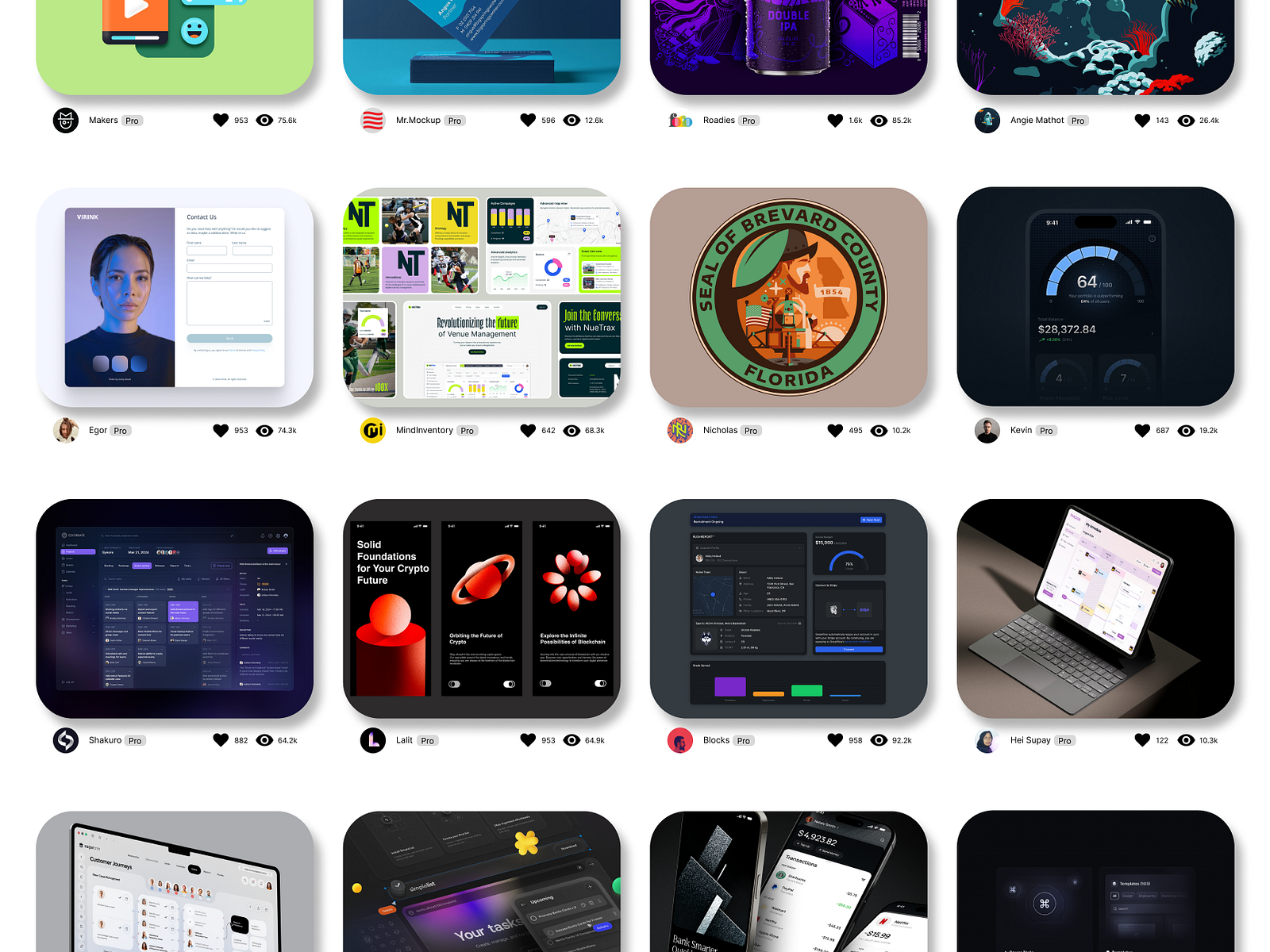 Dribbble Clone by Krishna Sharma on Dribbble