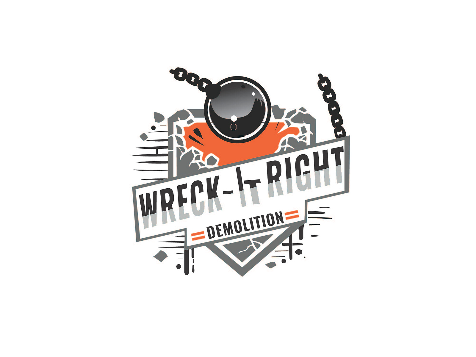 Demolition Logo by Divinecreative on Dribbble