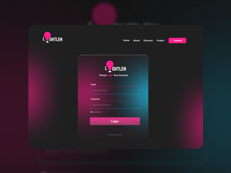 Login Page Design For Desktop by Muhammad Islam on Dribbble