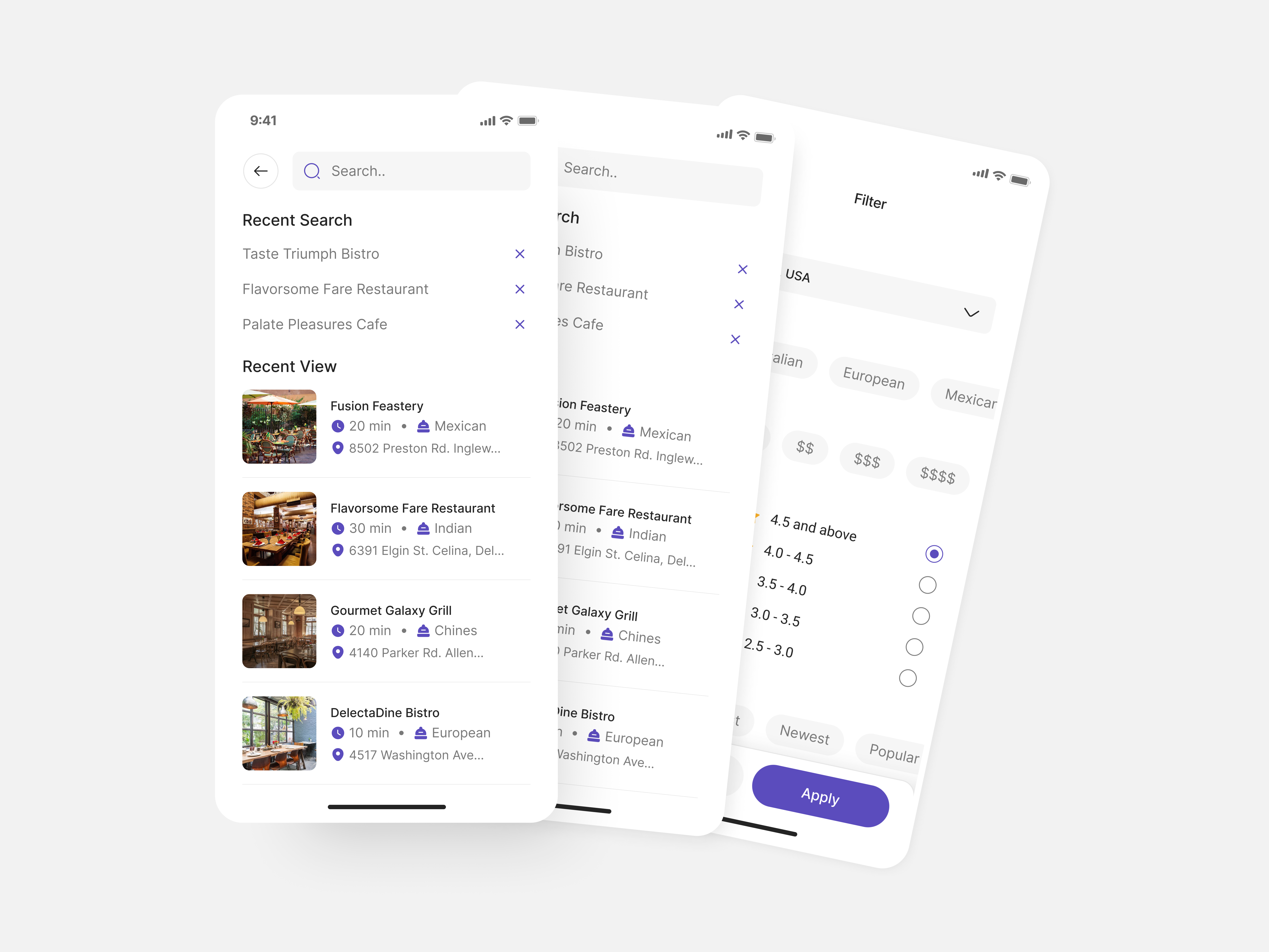Restaurant Reservation Mobile App UIUX Design | Figma | App UI by ...