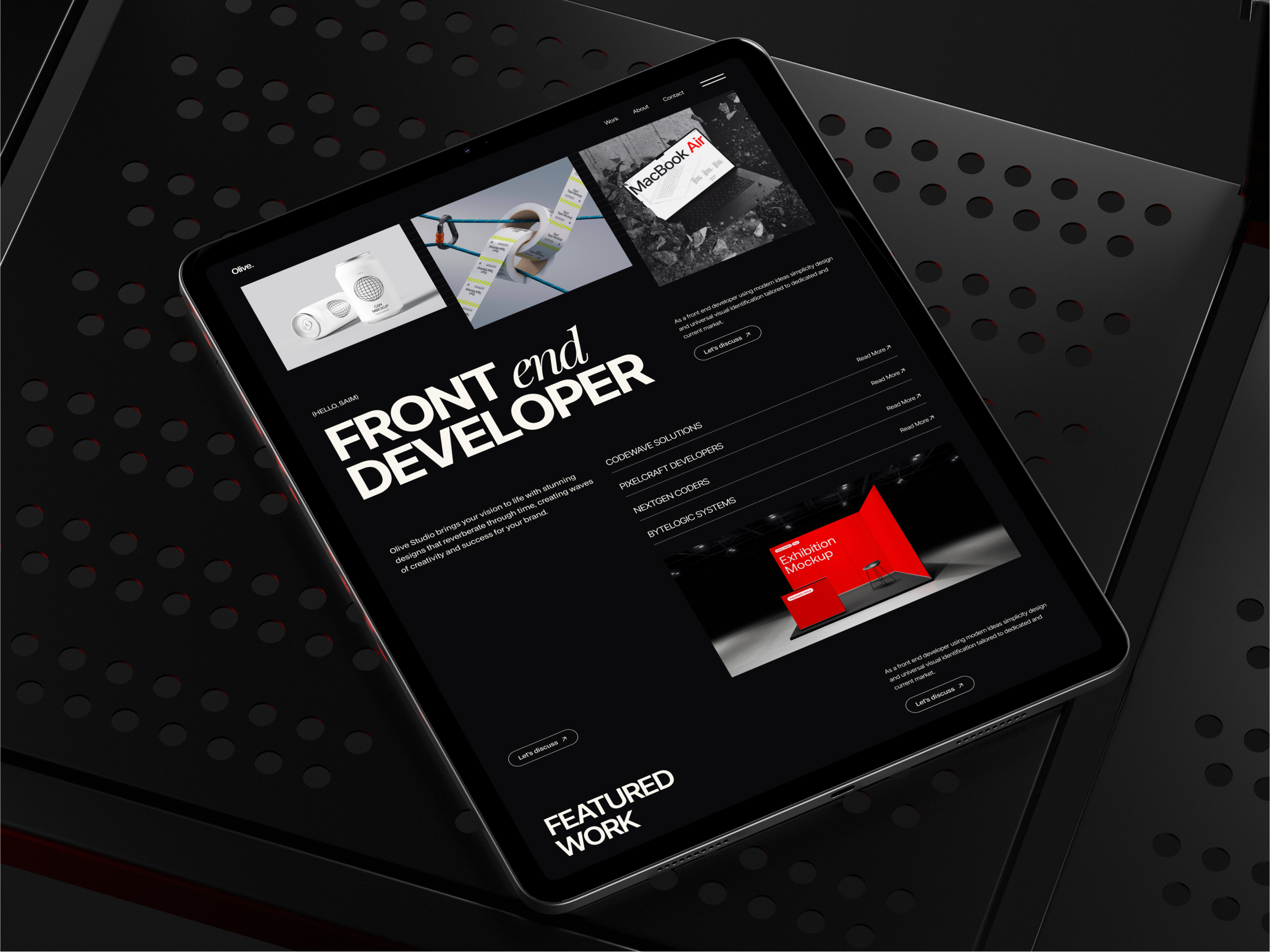 Olive - Developer Agency Website by HR Rumen on Dribbble