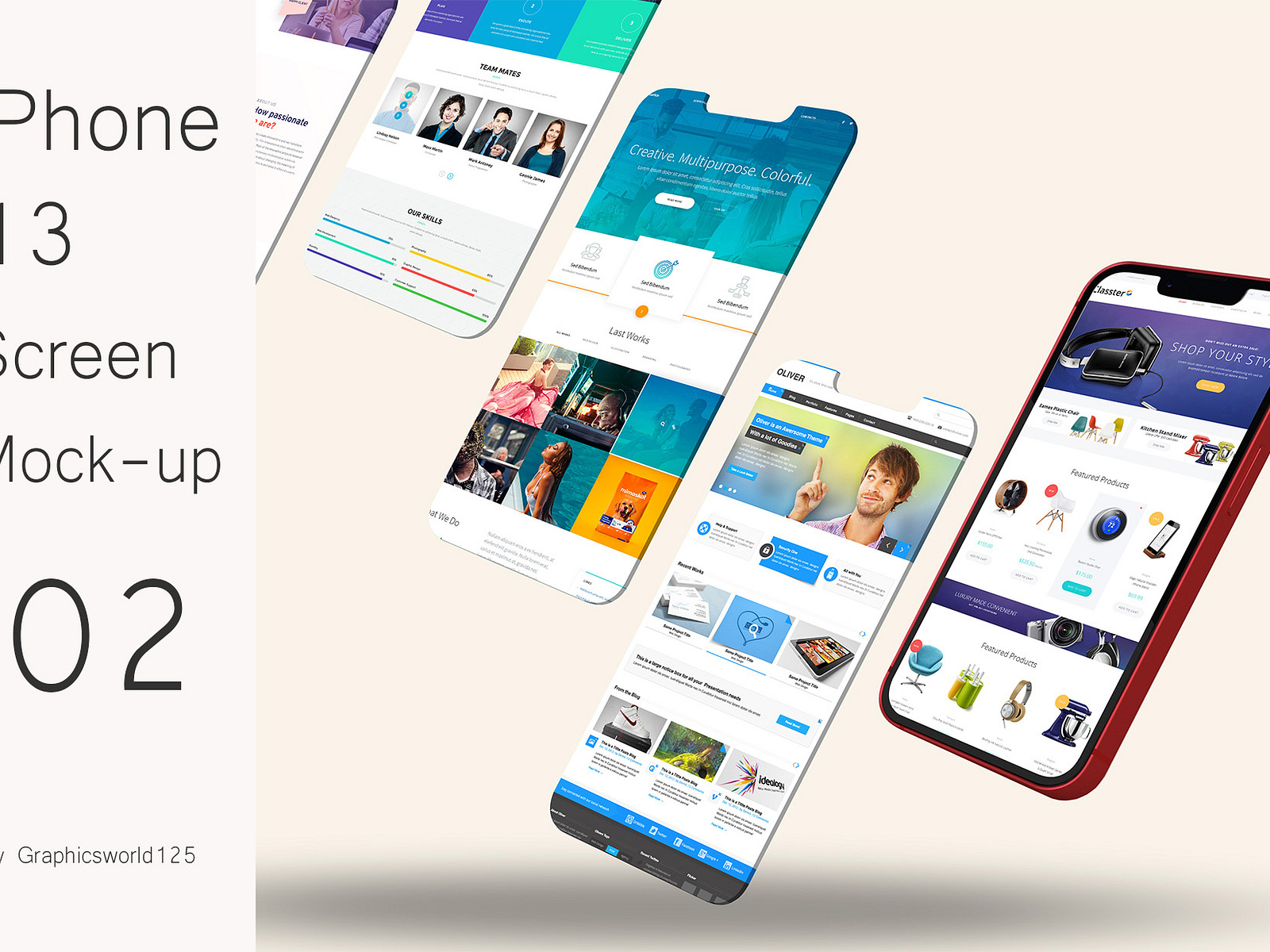 iPhone 13 Screen Mock-up 02 by T Art on Dribbble