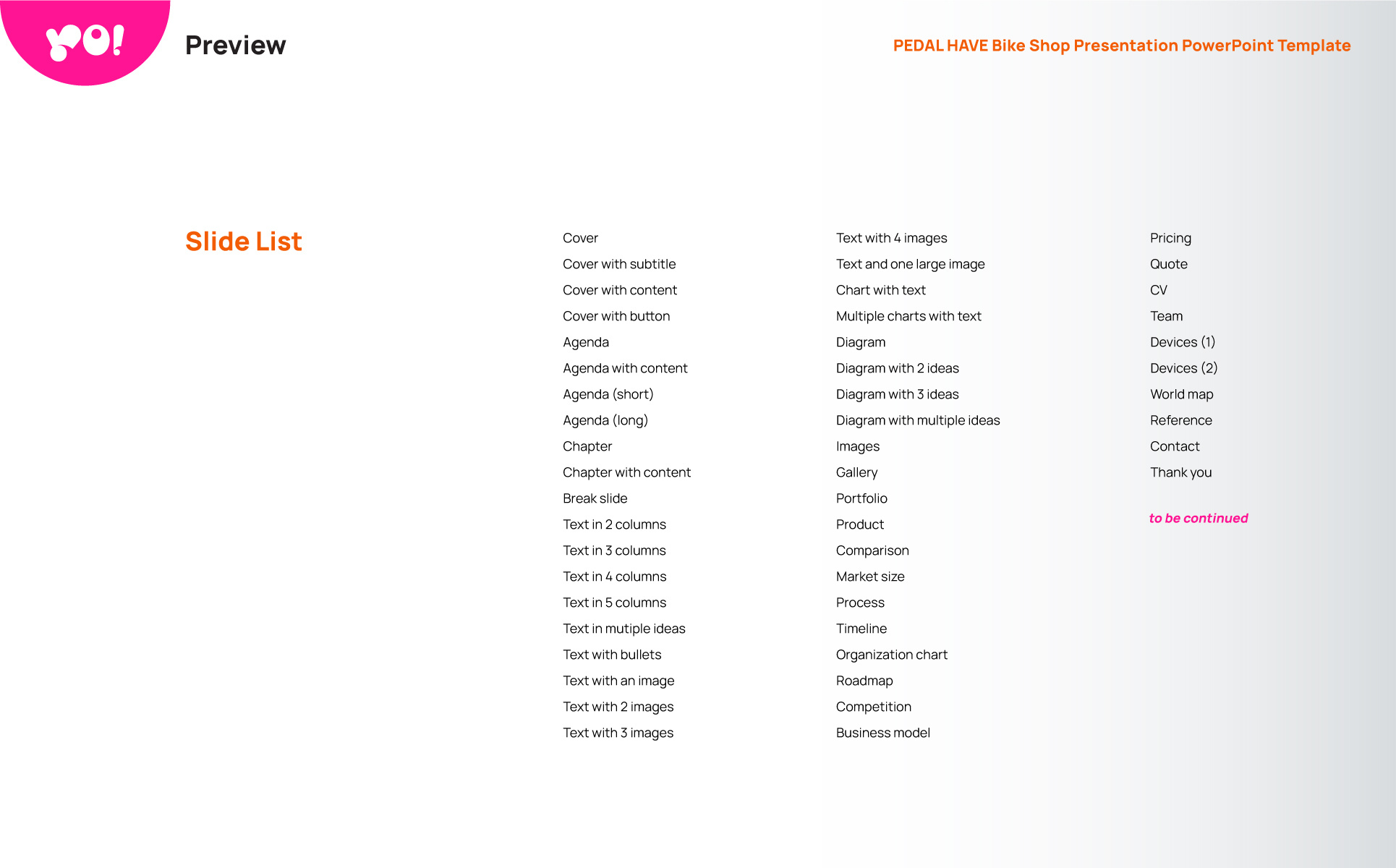 PEDAL HAVE Bike Shop Presentation PowerPoint Template by YO! SLIDE on Dribbble