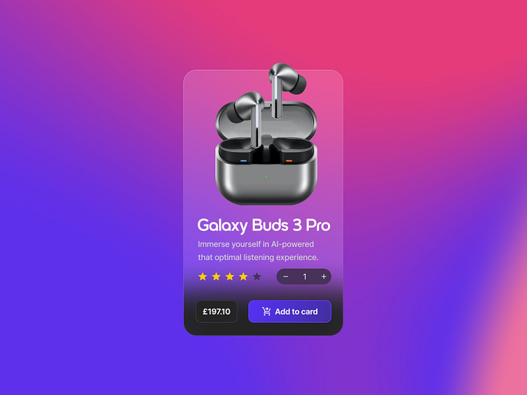Glassmorphism Card by Minh Le on Dribbble