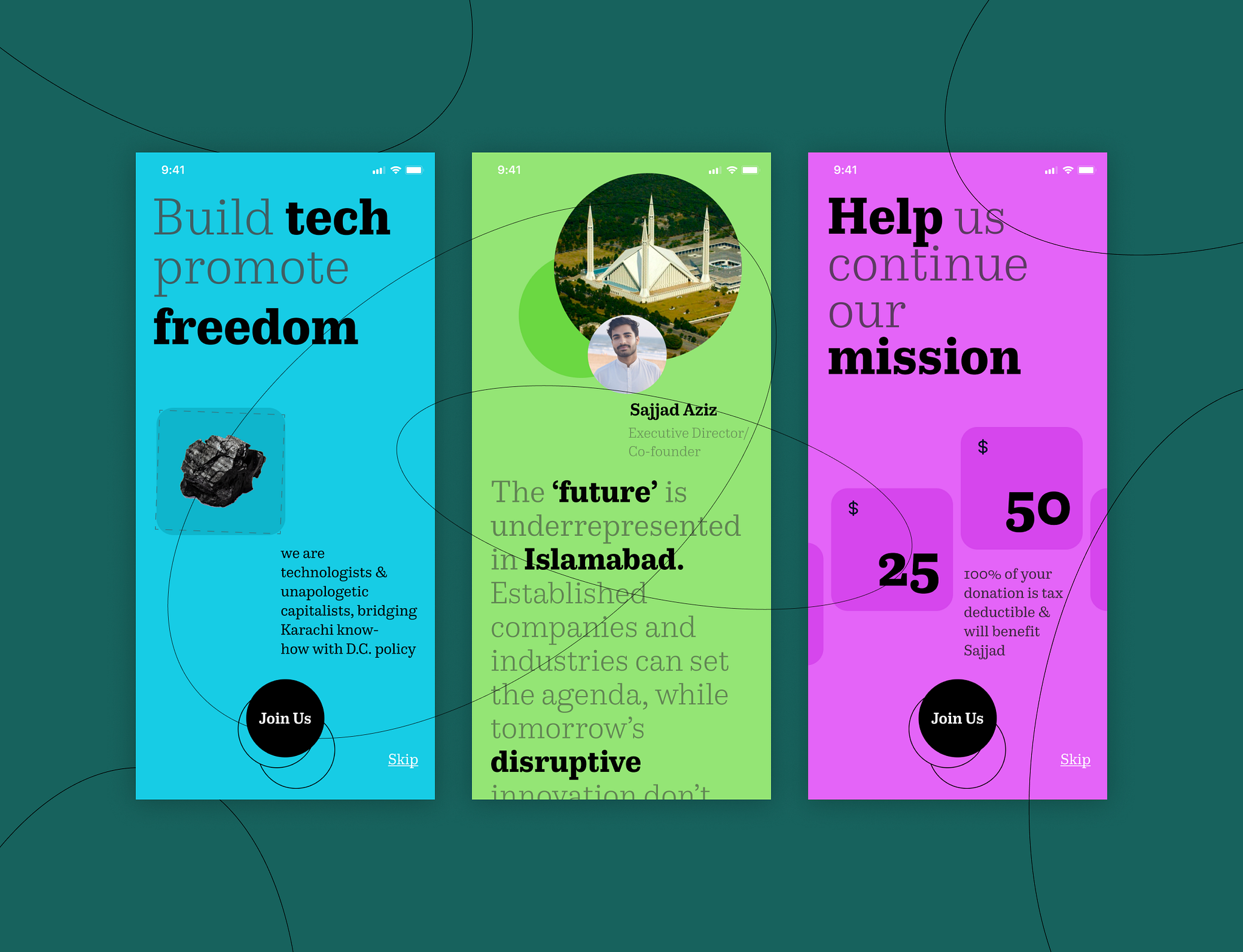 Tech Company App by Sajjad Aziz on Dribbble