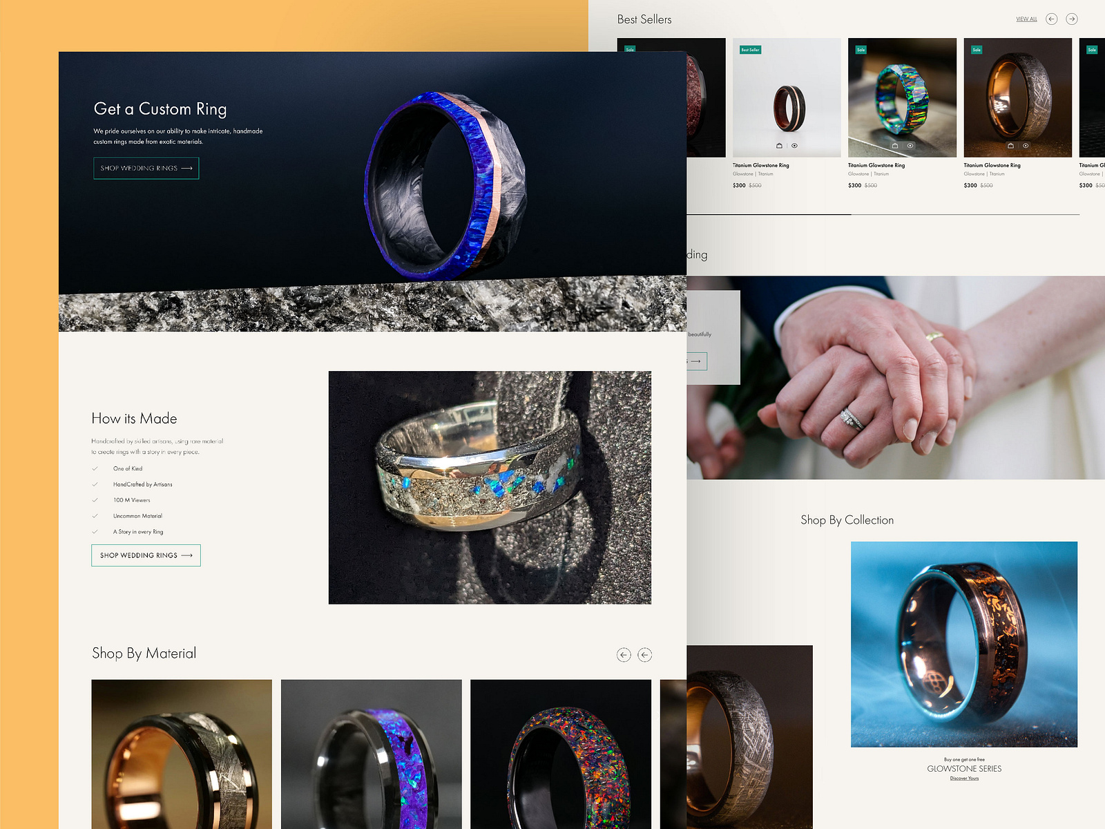 Landing page for an ecommerce store by Busona on Dribbble