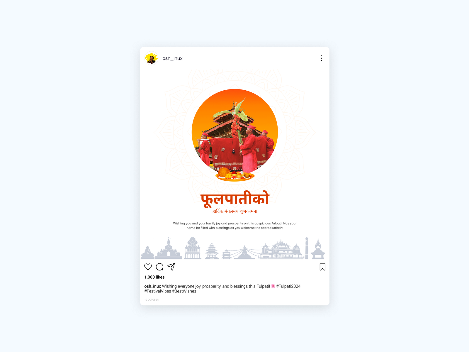 Fulpati Post Design by Oshin Dali on Dribbble