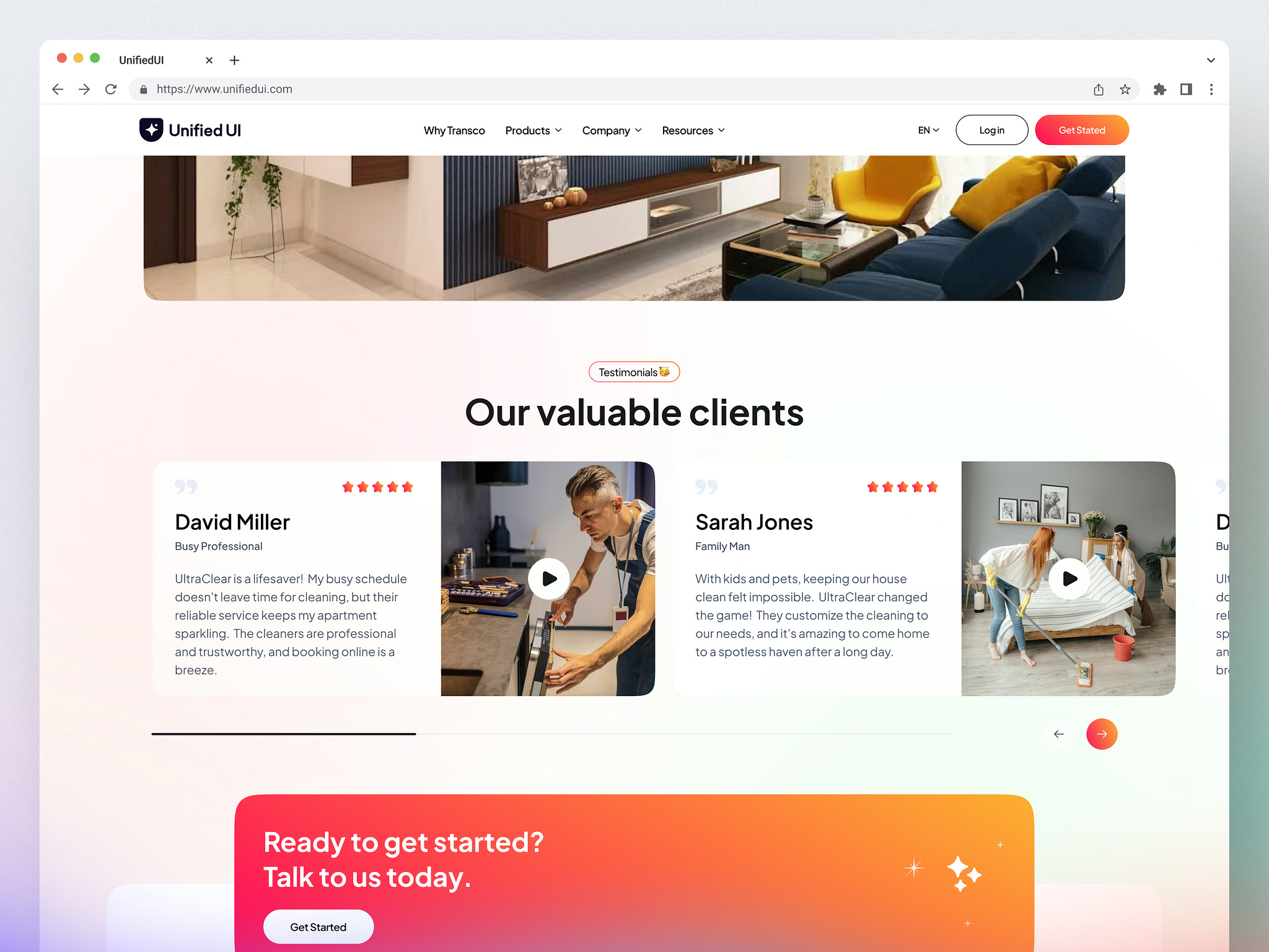 UnifiedUI - Testimonial Sections by UnifiedUI on Dribbble