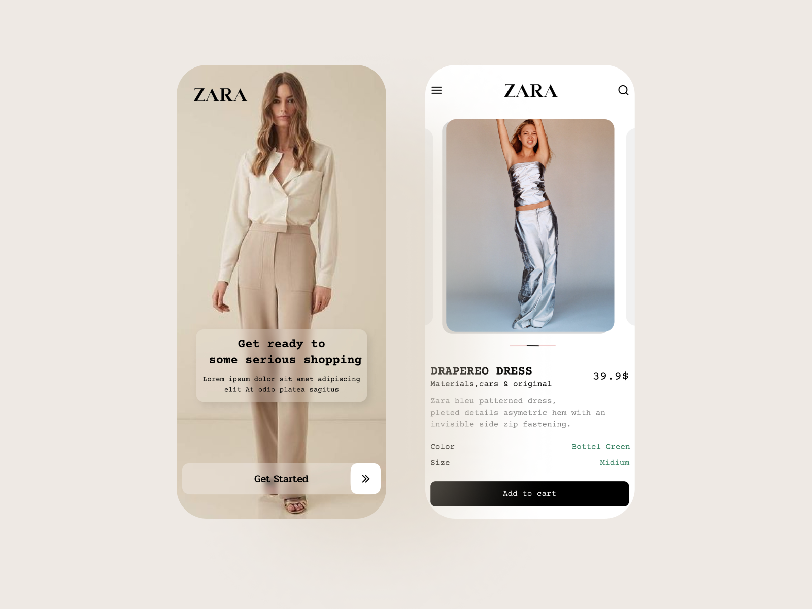 Revamping the Zara App Experience by Amir Ghanbari on Dribbble