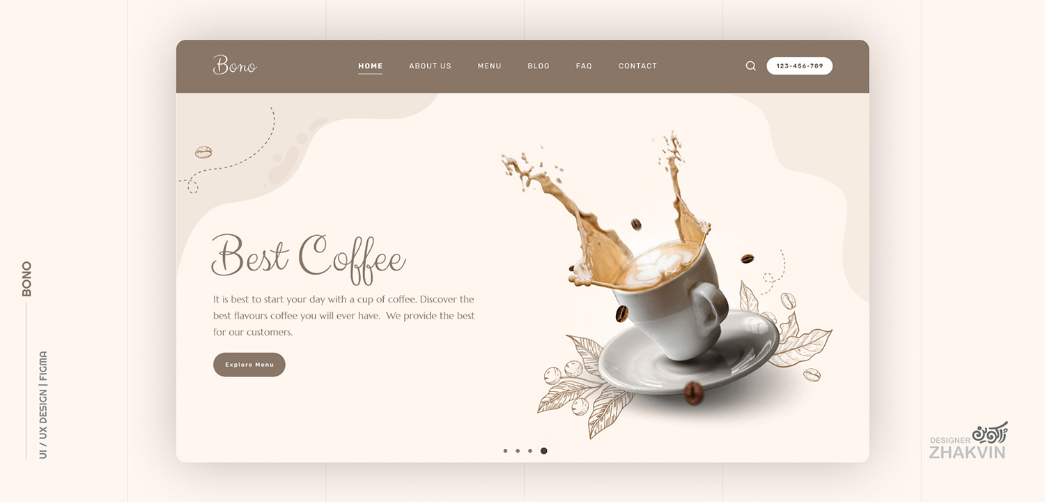 Coffee UI Design - BONO by Zhakvin Co. on Dribbble