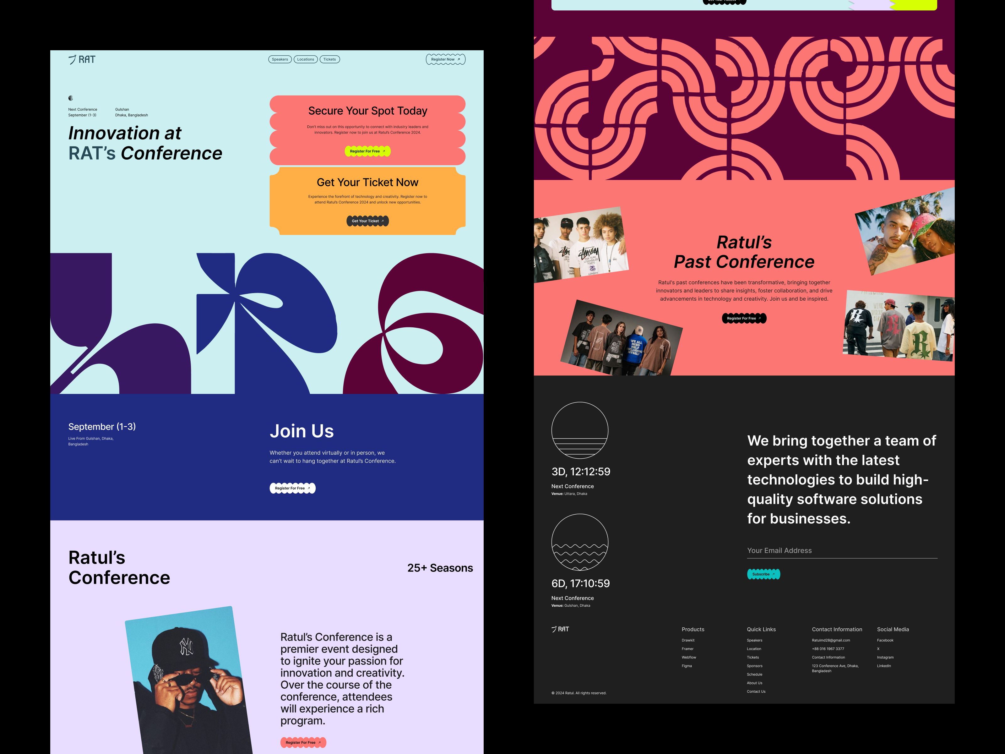 Browse thousands of Event Schedule Website images for design ...