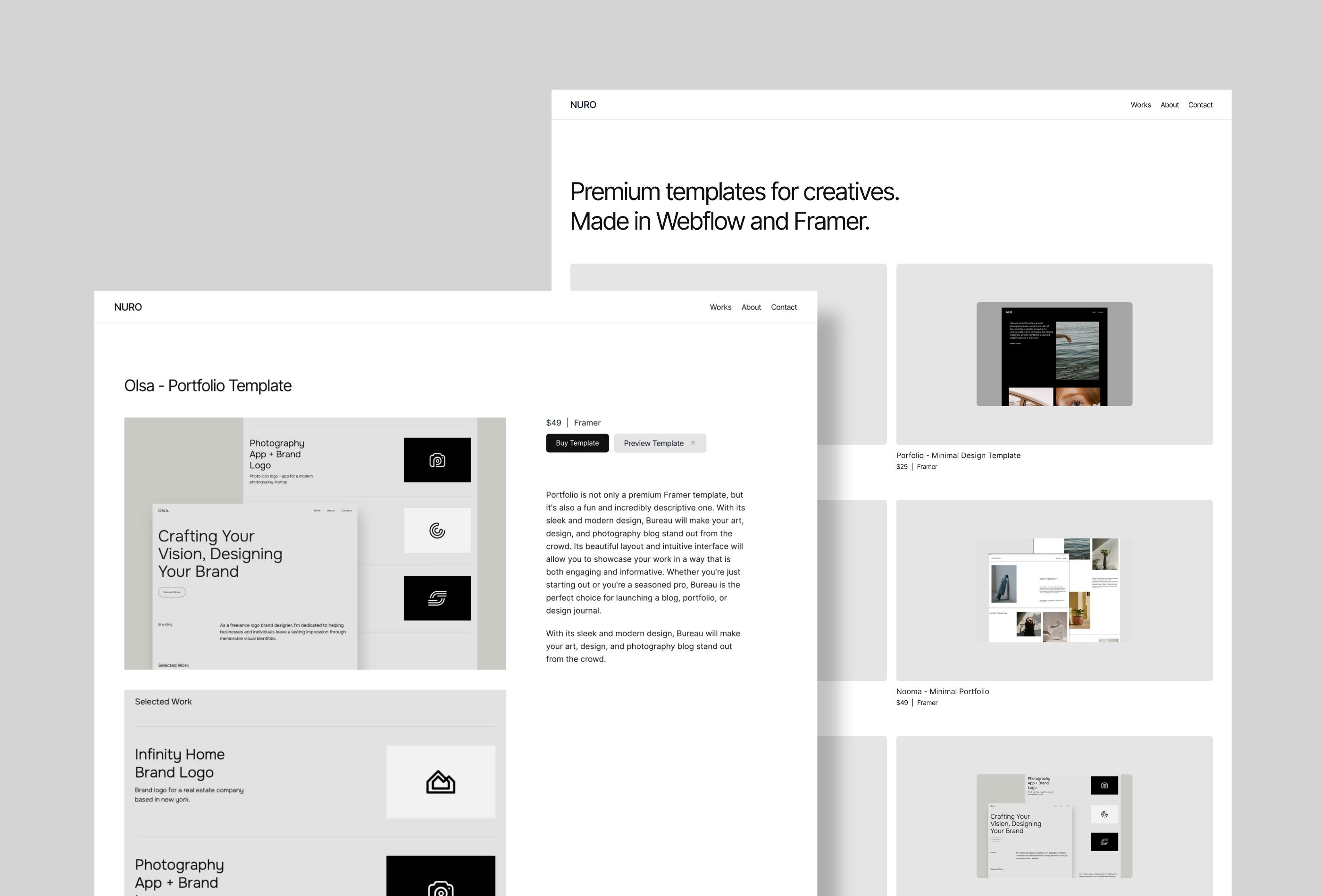 Nuro - Free Framer Portfolio Template by Pixasquare on Dribbble