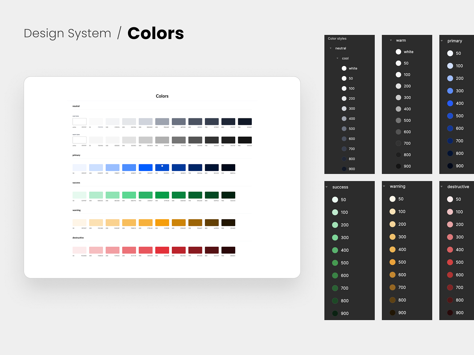 Design System/Colors by Hemanth Ravi on Dribbble
