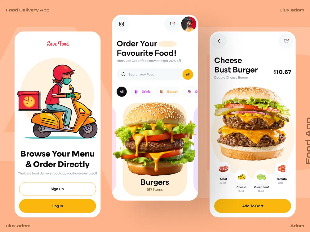 Food Store App designs, themes, templates and downloadable graphic ...