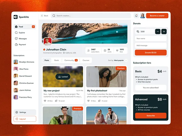 Browse thousands of Profile UI images for design inspiration | Dribbble