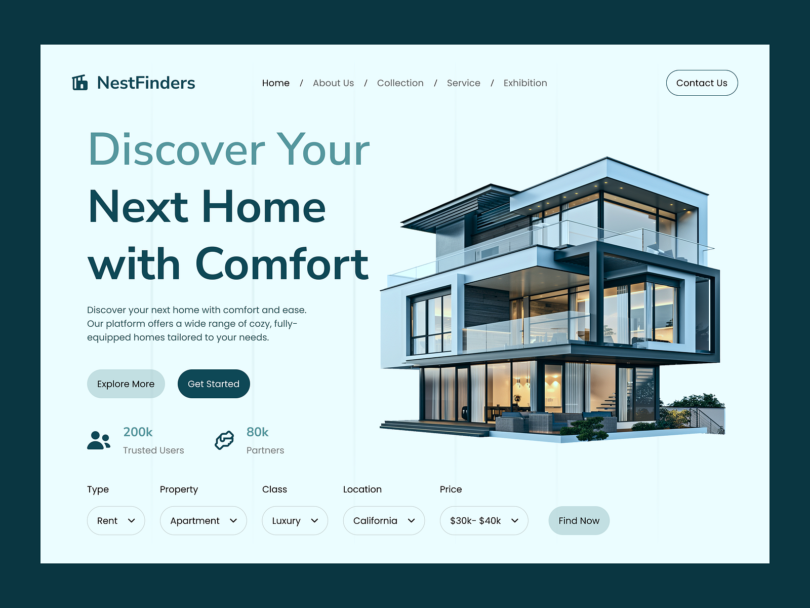 NestFinders / House Rental Website Design by Rifat Ony on Dribbble
