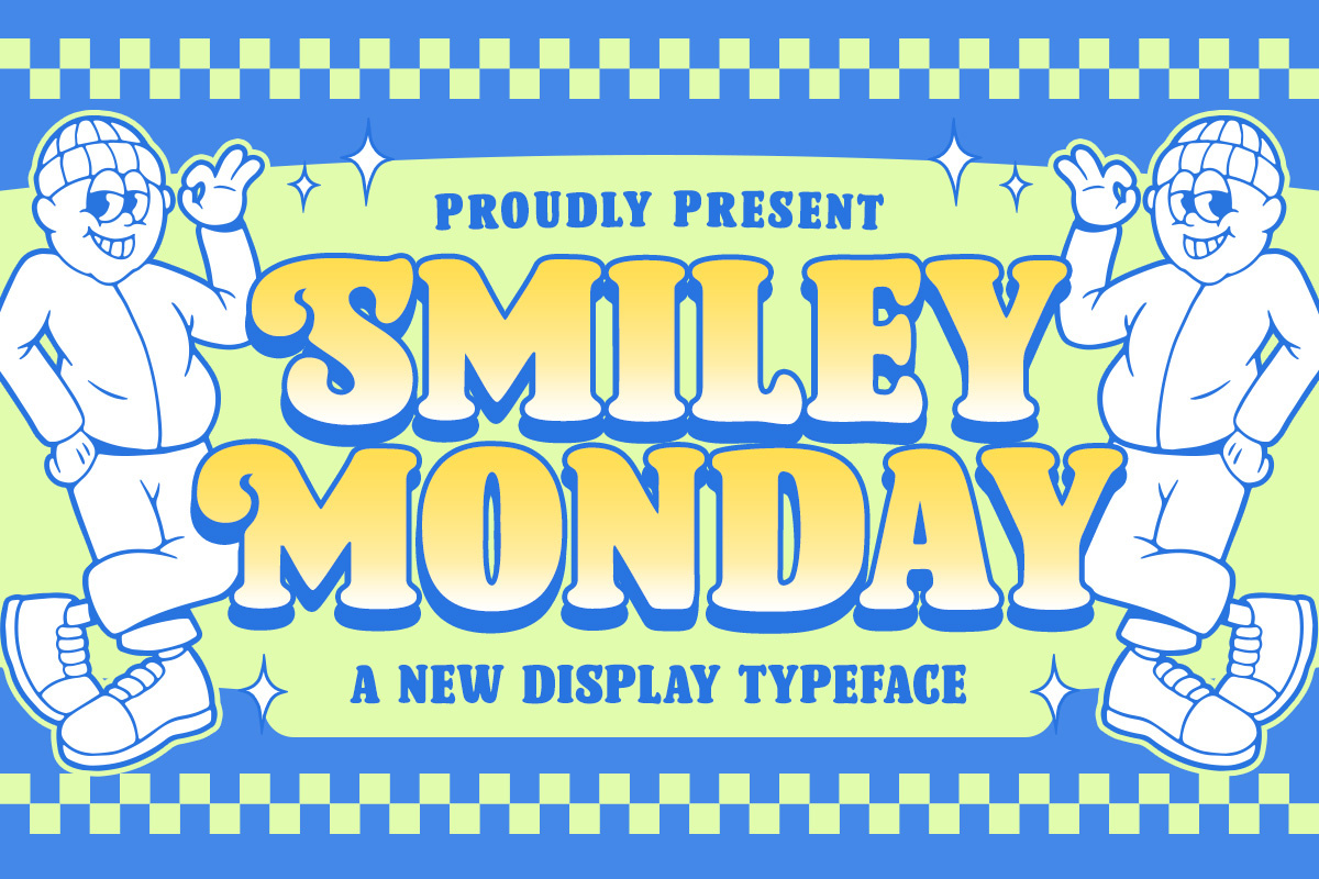 Smiley Monday Retro Font by Letterhend Studio on Dribbble