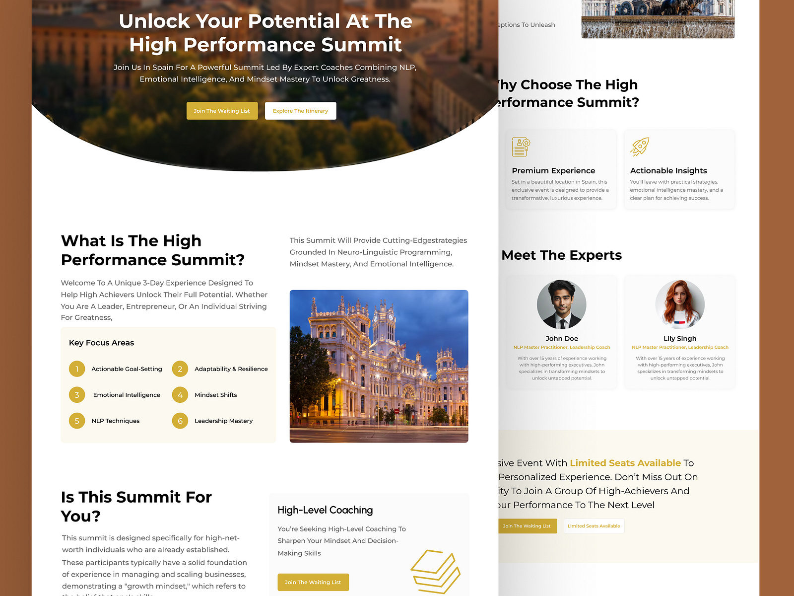 Summit- Landing Page Design by Nhive Ltd on Dribbble